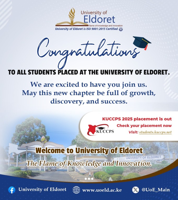 Congratulations to all our first-year students in the 2025 cohort | University of Eldoret